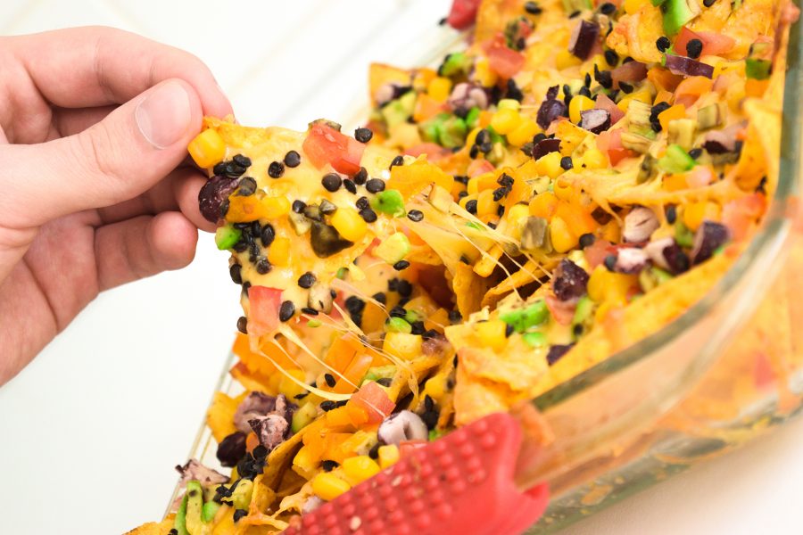 Loaded Colourful Nachos • HungryBae
